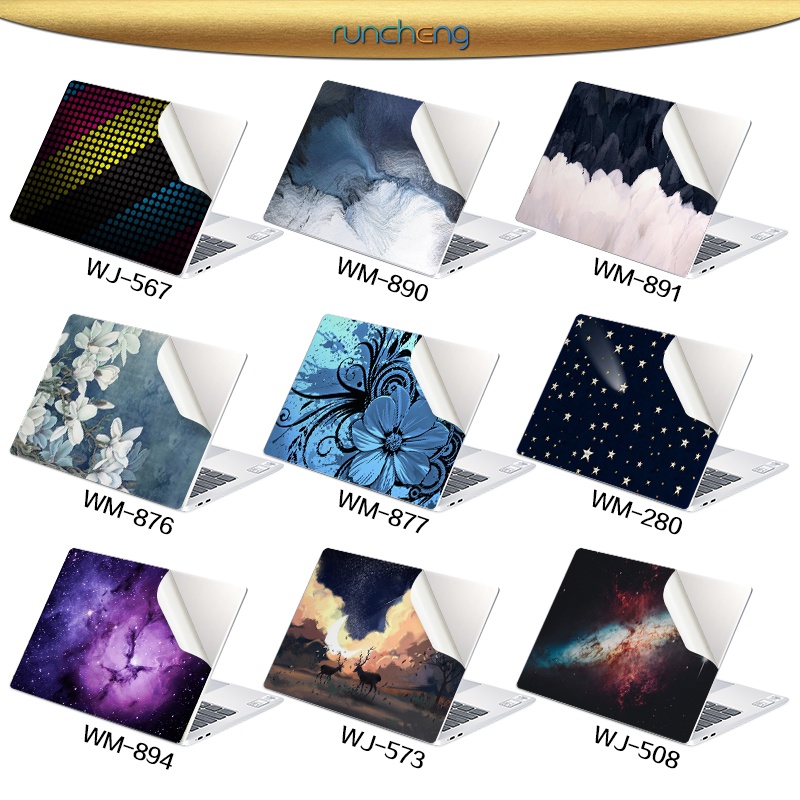 1 PCS DIY Laptop Skin Laptop Sticker 10-17 Inch PVC Waterproof Decal ...