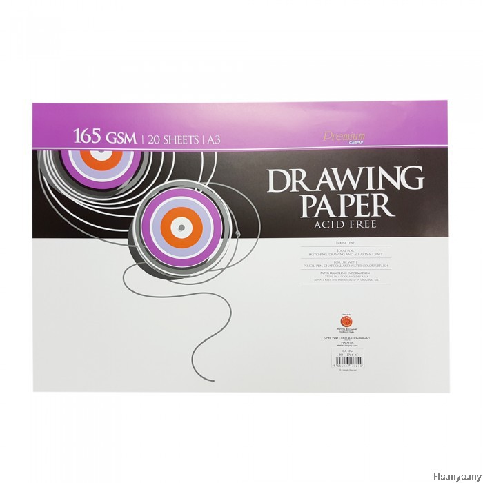 Campap Drawing Paper A3 165gm/20 Sheets | Shopee Malaysia