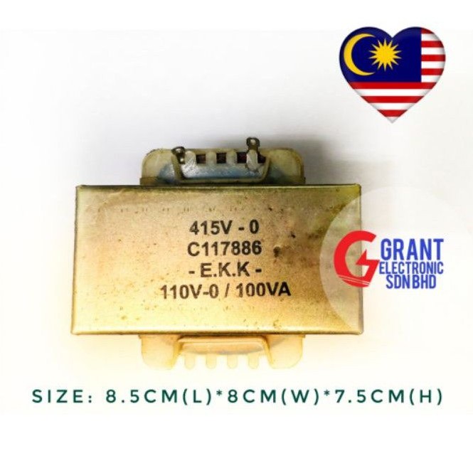 EKK 110V-0 100VA Power Transformer 415v-0 c117886 | Shopee Malaysia