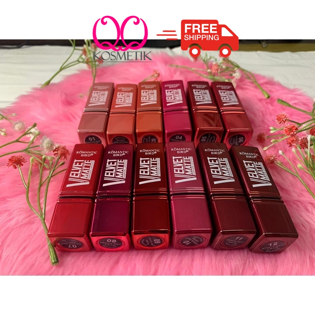 ROMANTIC BIRD Lipstick Velvet Matte R4614P | Shopee Malaysia