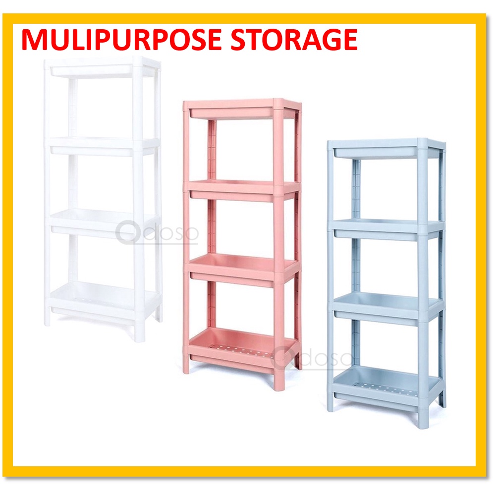 RACK PLASTIC BATHROOM/ BATHROOM SHELF UNIT/MULTIPURPOSE STORAGE UNIT/RACK DAPUR CABINET/DRAWER ...