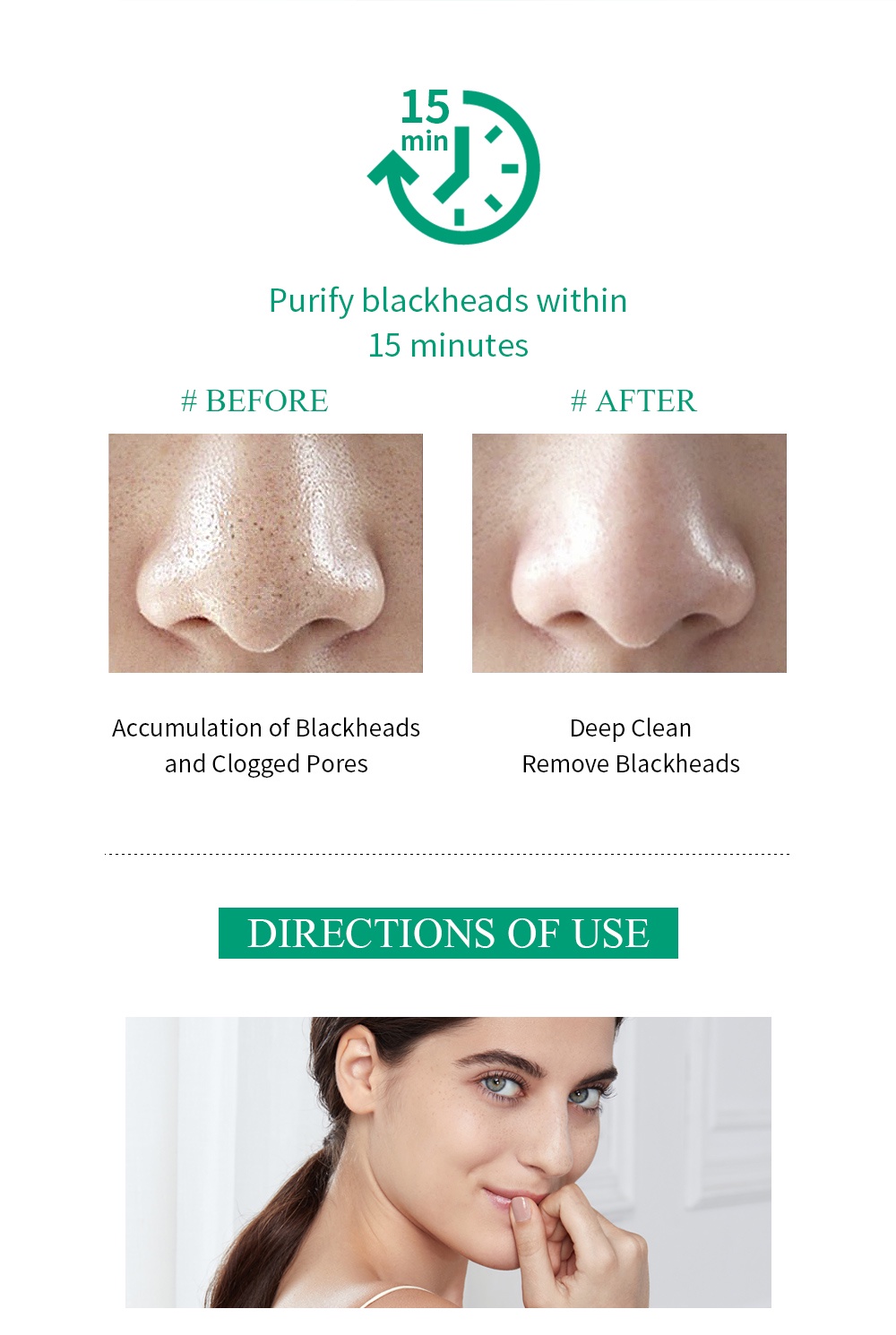 BREYLEE ACNE TREATMENT SET PLUS Skincare Blackhead Removal Shrink Pore Acne Face Serum Acne ...