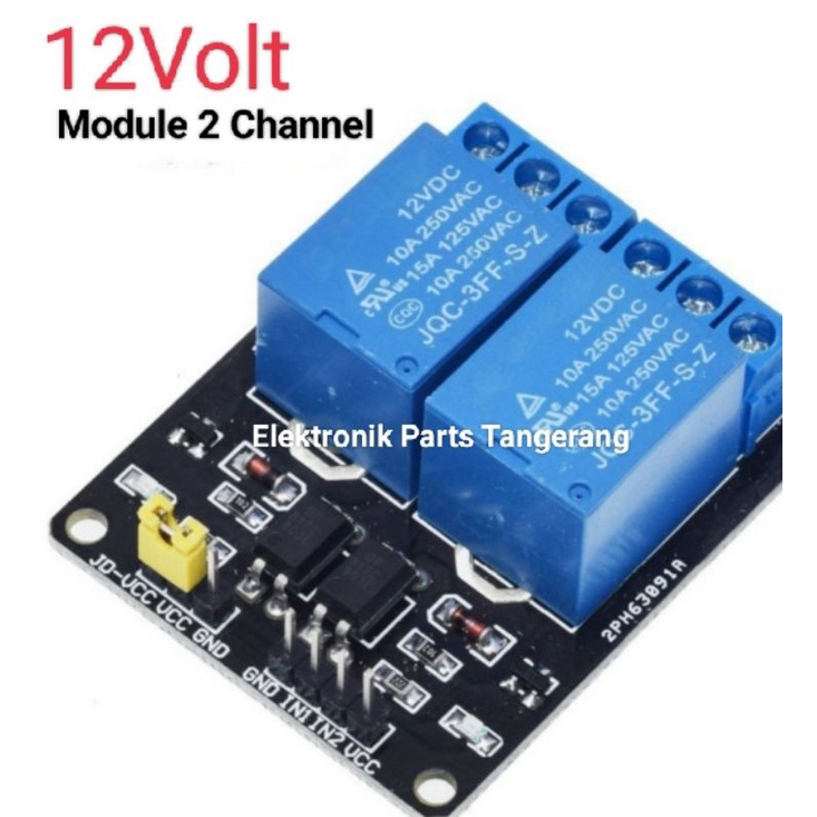 MODULE 2 CHANNEL RELAY 12V 2 CHANNEL MODULE ARDUINO RASPBERRY | Shopee ...
