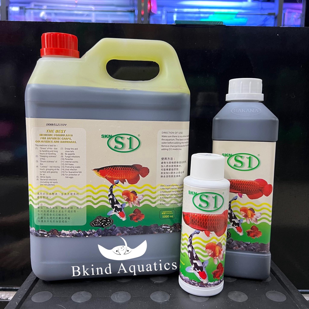 S1 ANTI-BACTERIA FISH MEDICINE 4L UBAT IKAN - betta - arowana - gold ...