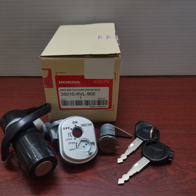 ORIGINAL HONDA MAIN SWITCH SET WAVE 125-X SET KUNCI | Shopee Malaysia