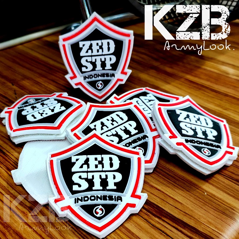Rubber Emblem-Patch Rubber Velcro ZED STP INDONESIA | Shopee Malaysia