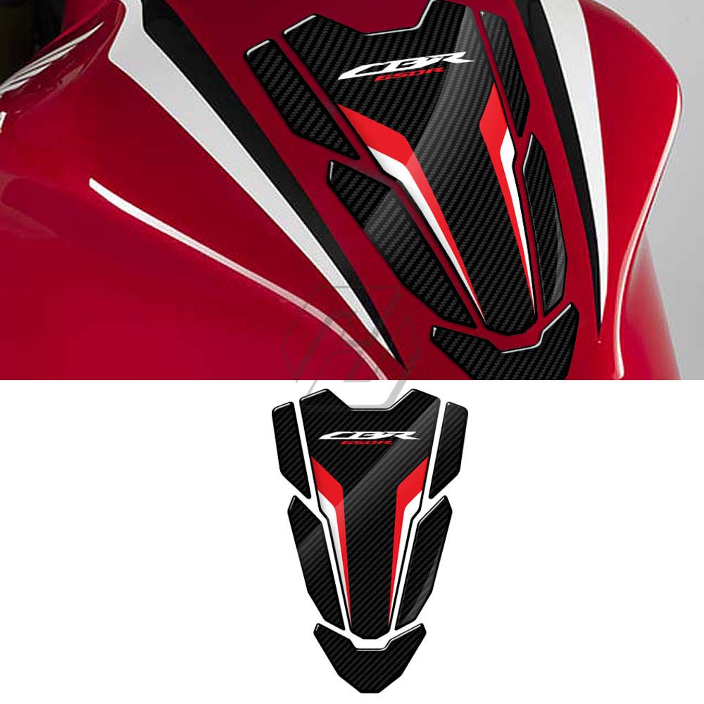 3D Carbon-look Side Tank Pad Protection Sticker for Honda CBR650R 2019 ...