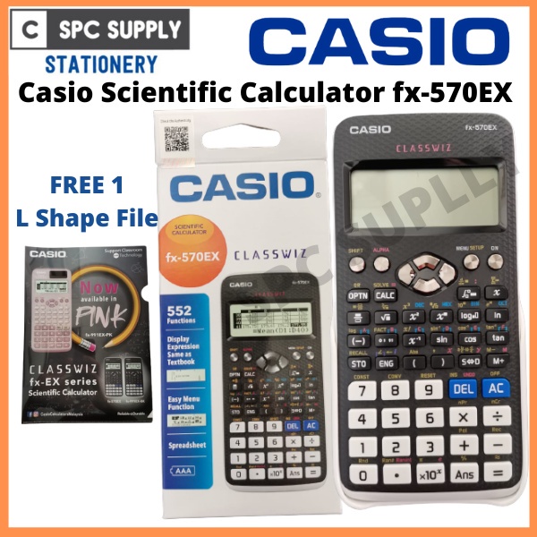 Casio Scientific Calculator FX-570EX (Original) | Shopee Malaysia