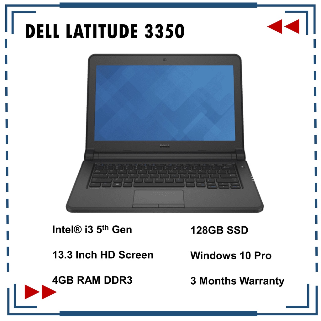 Dell Latitude L3350 i3 5th Gen 4GB RAM 128GB SSD Warranty 3 Months ...