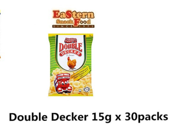 DOUBLE DECKER CHICKEN CRACKER 15GX30PKTS | Shopee Malaysia