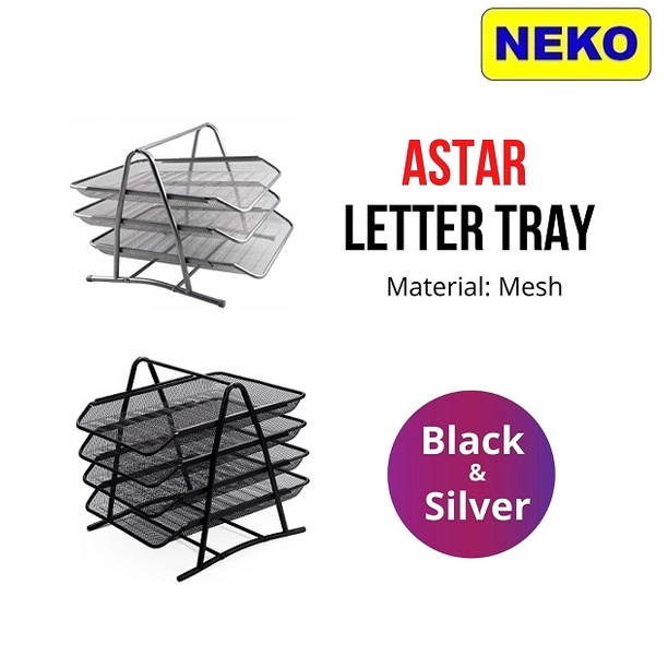 Astar Mesh Letter Tray - 3 Tier / 4 Tier | Shopee Malaysia