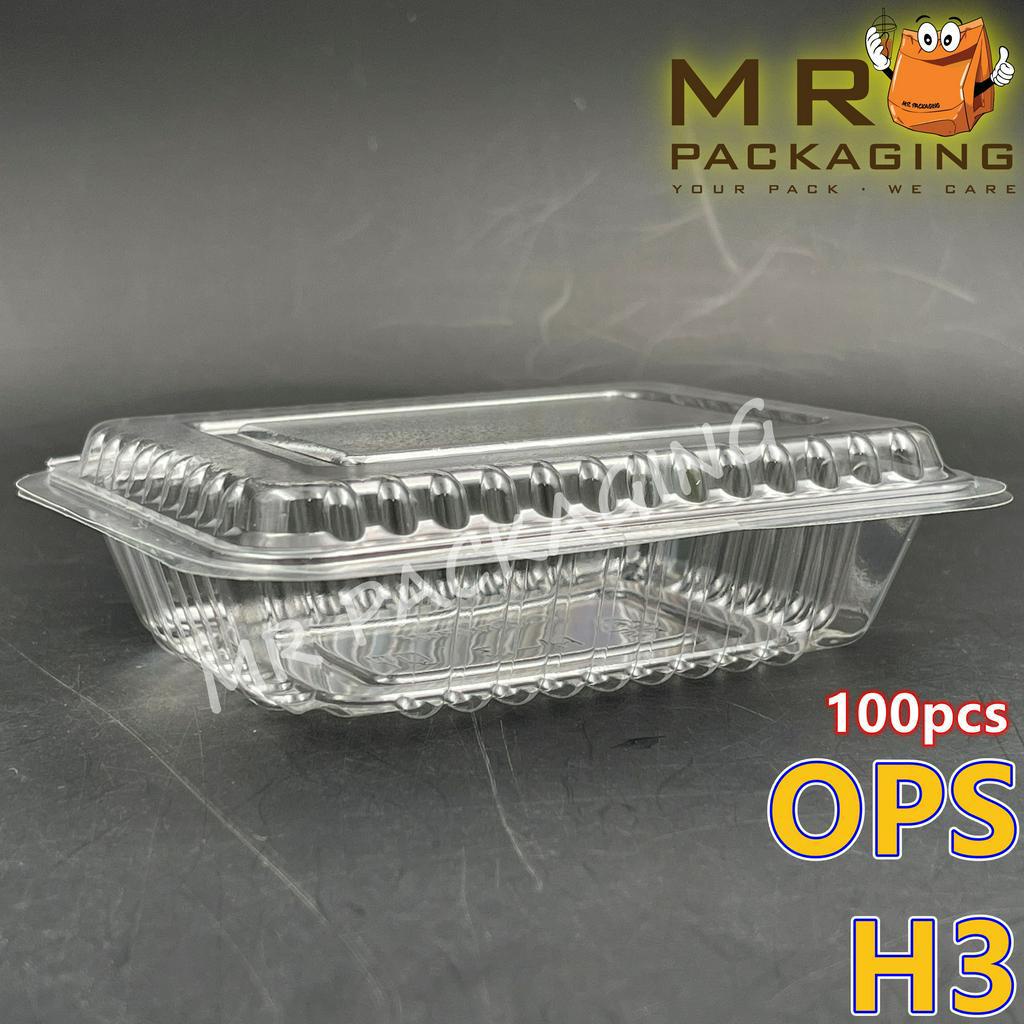 OPS - H3 - BENXON Plastic Tray [ 100pcs± ] Bakery Disposable Plastic ...