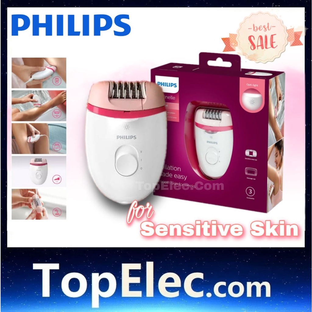 【SIRIM】Philips BRE-255 Satinelle Corded Epilator lady trimmer shaver ...