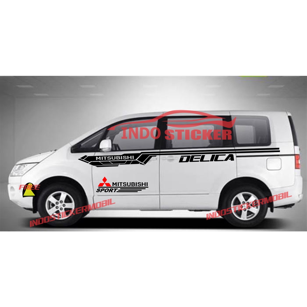 Striping sticker for delica mini bus car sticker for mitsubishi delica ...