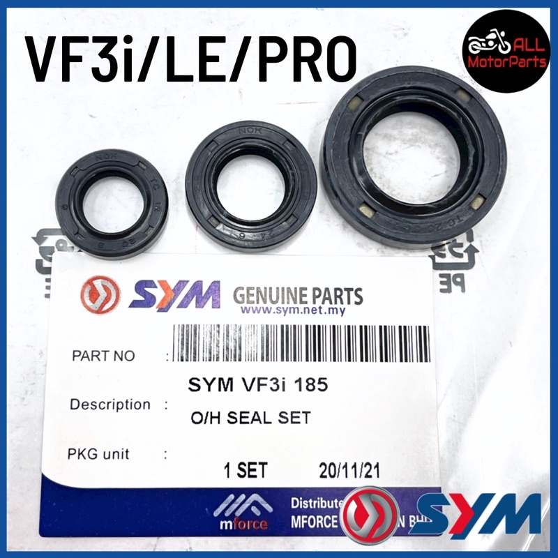 VF3 VF3i SYM185 LE PRO OIL SEAL SET OVERHAUL OIL SEAL MINYAK 100% ...