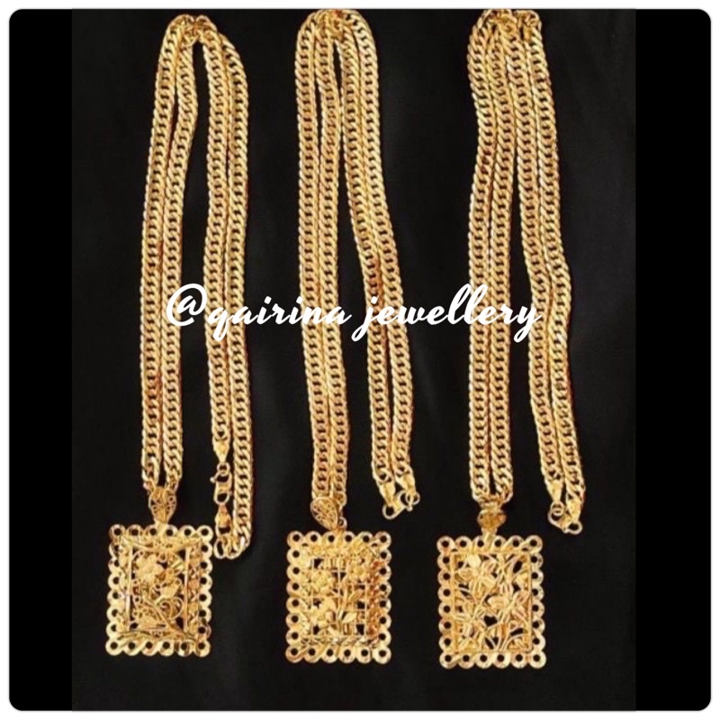 🔥HOT DESIGN🔥 RANTAI LEHER LIPAN&LOKET SUASA DEWASA | ADA COP916 | Shopee Malaysia