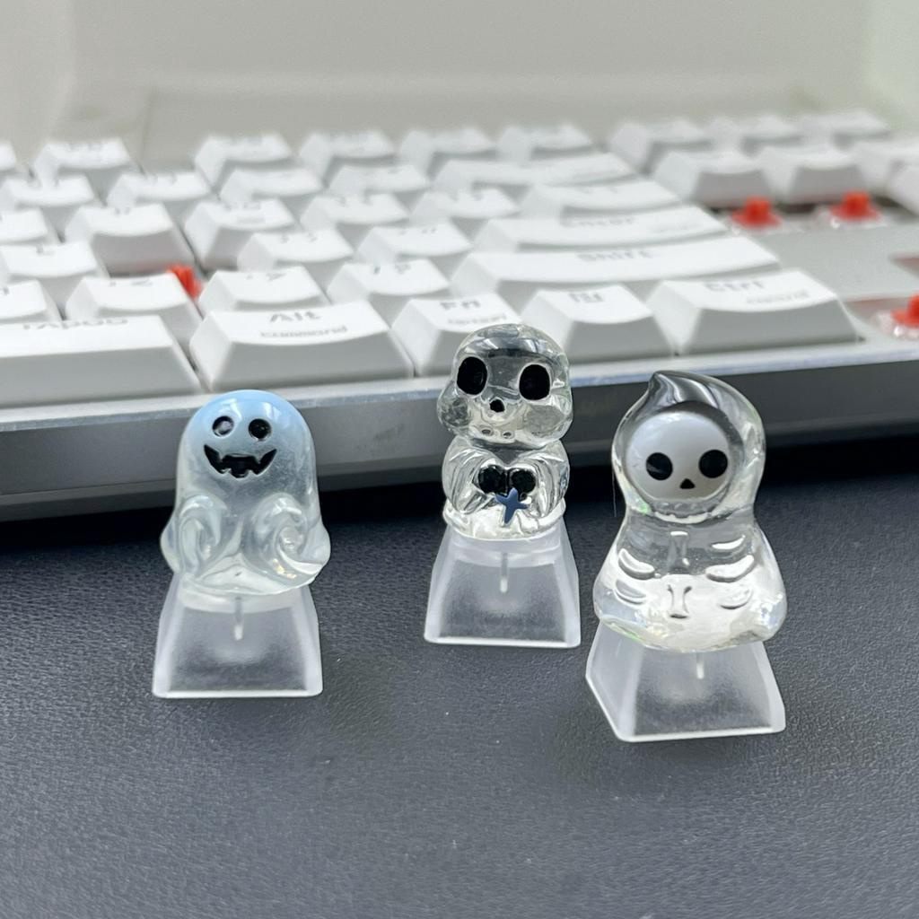 1 Halloween Ghost Demon Keycap Cross Axis Mechanical Keyboard Cartoon ...