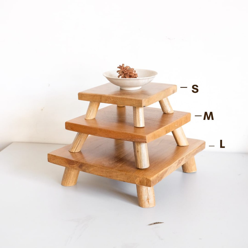 KAYU Dekayu - L Box Teak Wood Leg Cutting Board | Wooden Cutting Board ...