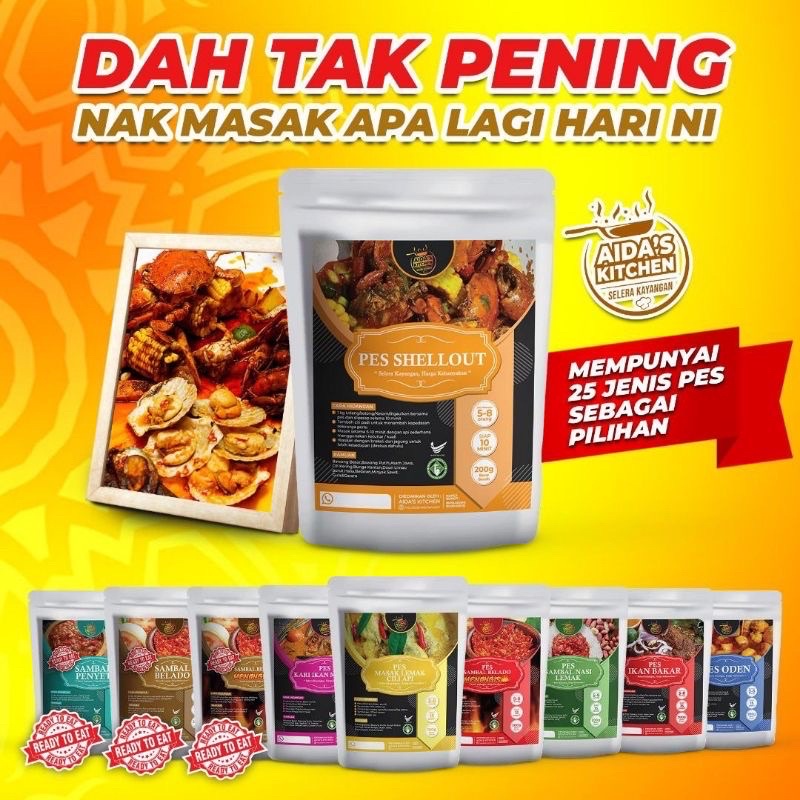 🔥PES AIDA’S KITCHEN 🔥 [ BELI BANYAK LEBIH JIMAT ] PES MEMASAK , MUDAH ...