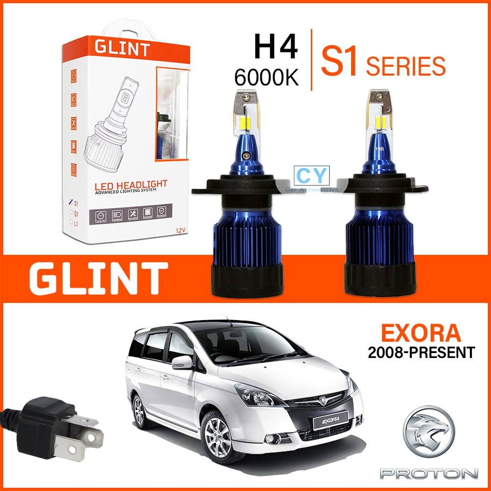 GLINT S1 Series Car LED Headlight Bulb - H4 H1 PROTON EXORA 2008 ...