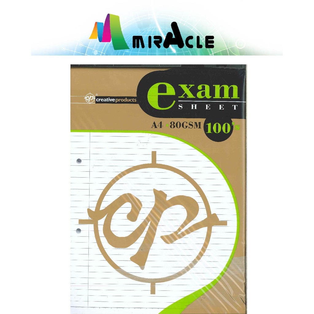 CP Test Pad Test Sheet Exam Pad Foolscap Paper A4 80gsm 100 Sheets ...