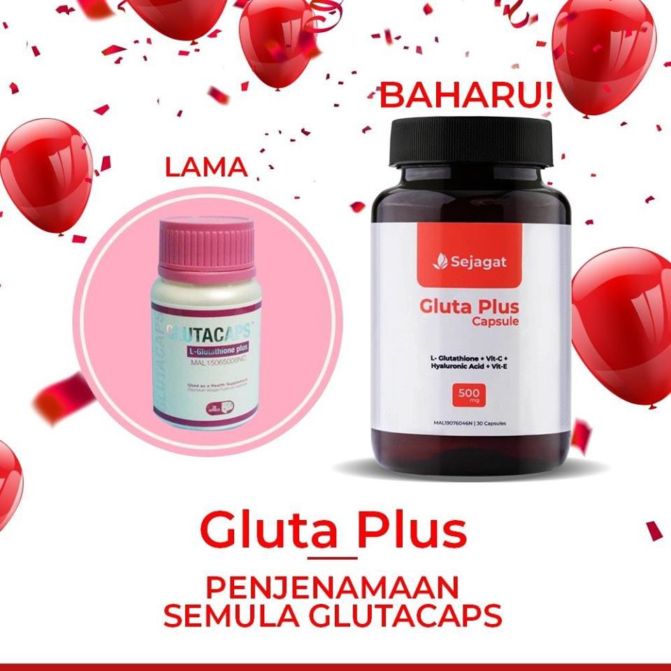 🔥GLUTA PLUS(NEW)🔥- UNTUK KULIT CERAH DAN JERAWAT + FREE GIFT 🎁🎁 ...