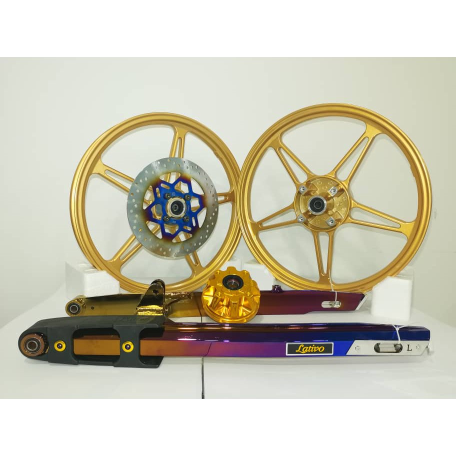 SPORT RIM Y15 , LC5s , Y125zr FG510 [ SET INCLUDED LATIVO HUB , LATIVO ...