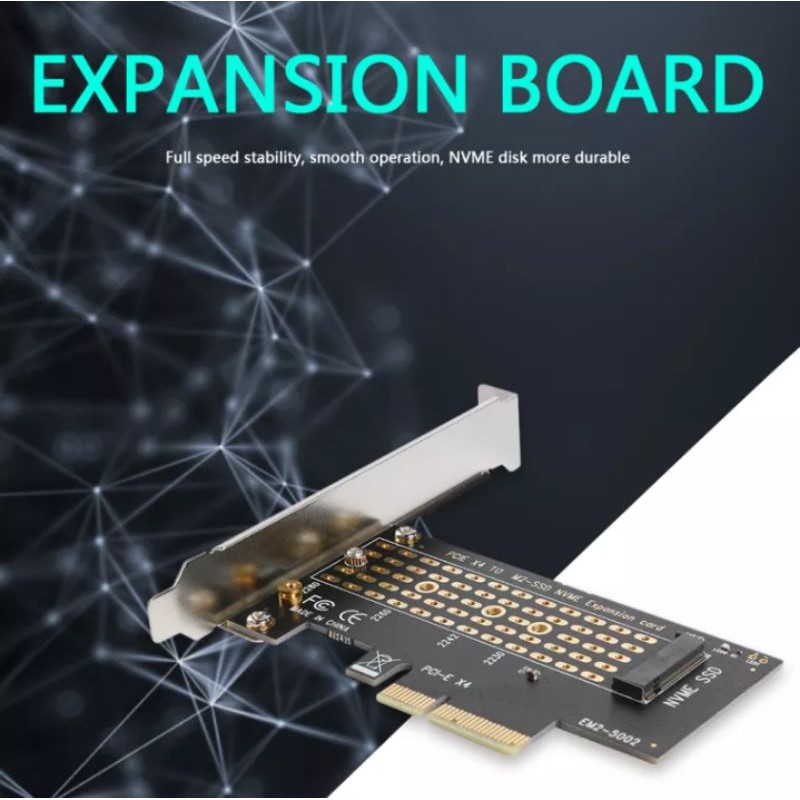 PCI-e X4 Adapter Nvme M.2 Ssd To Pcie PCI-e X4 Slot | Shopee Malaysia