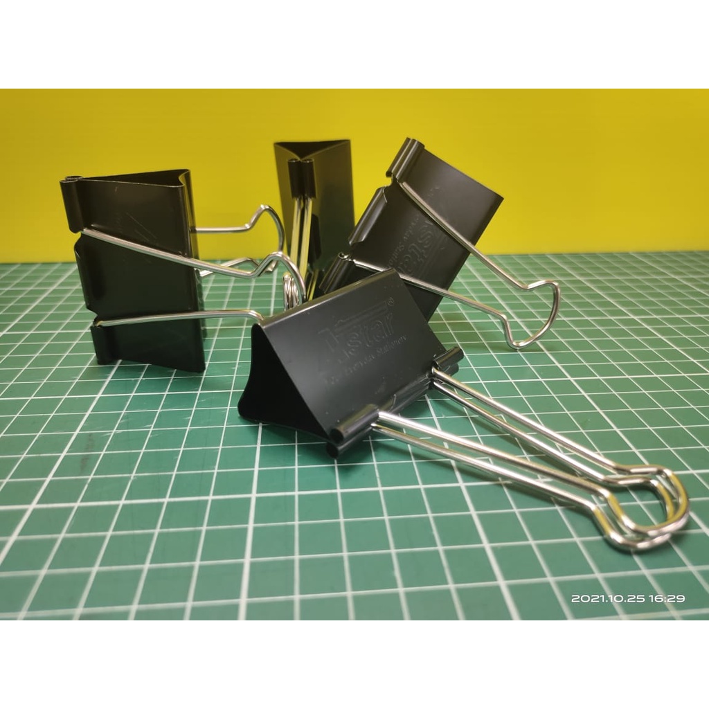 ADORO BINDER CLIP / DOUBLE SIDED CLIP _1 BOX 12Pcs (15mm/19mm/25mm/32mm ...