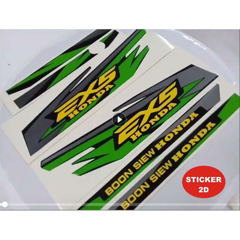 20230828-453 STICKER HONDA EX5[1] C100 ORACAL CLEAR COATED STICKER 2D ...