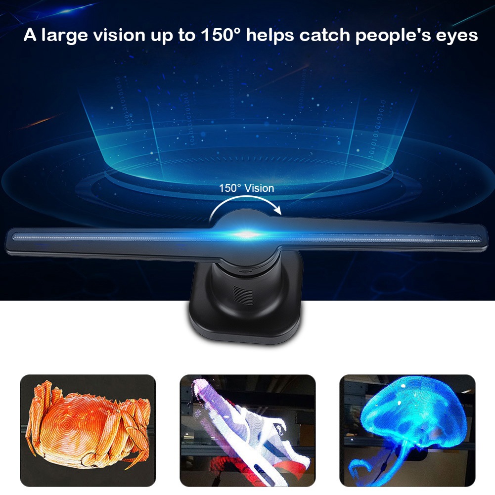 WIFI Z1 3D Holographic Projector Logo Projector Portable Hologram ...
