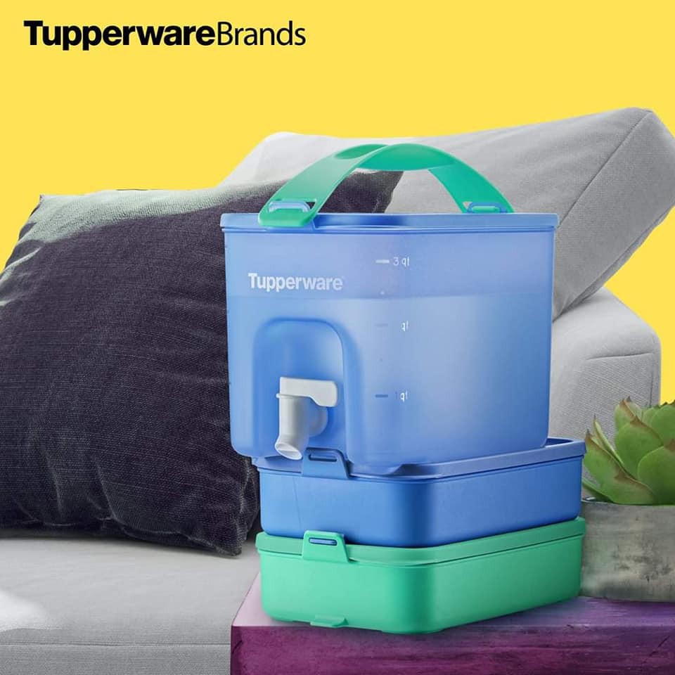 Tupperware Click To Go Beverage Dispenser 3.1L Water Dispenser water ...