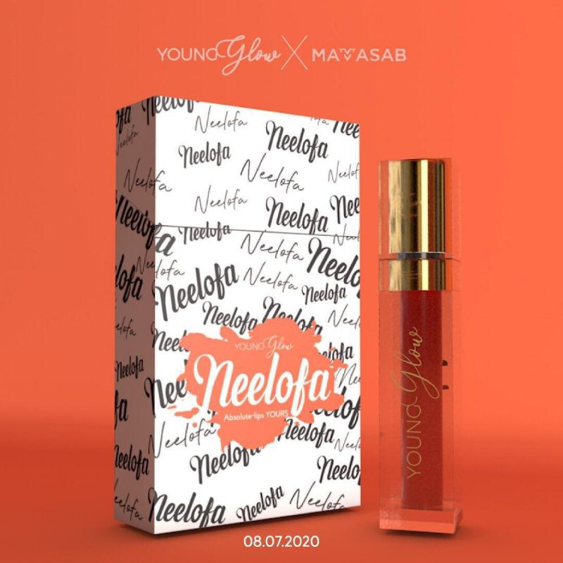 FREE POUCH BAG NEELOFA!! LIPGLOSS NEELOFA BOX ORANGE | Shopee Malaysia