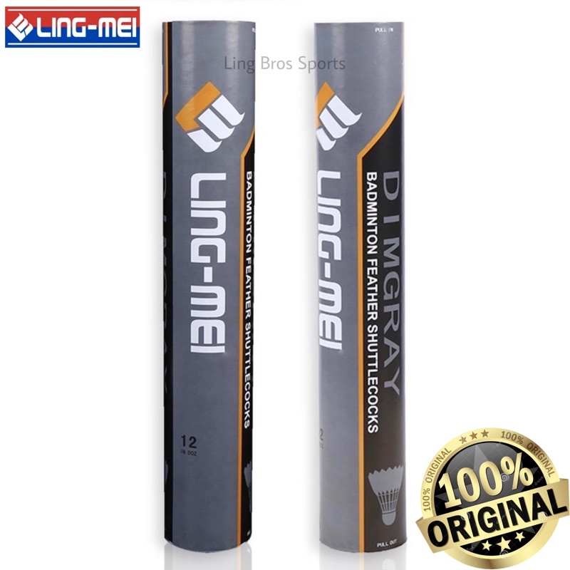 Ling-Mei Shuttlecocks (Red Pink Green Golden Dimgray Black) 100% ...