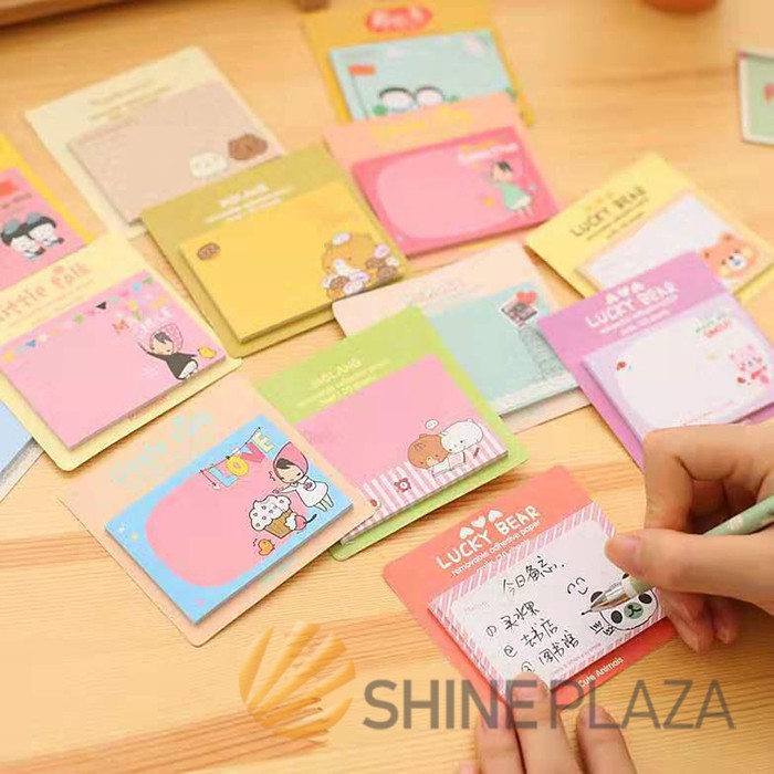 Sticky Notes Cute Korean Style - Cute Paper Sticky Note Memo Stick ...