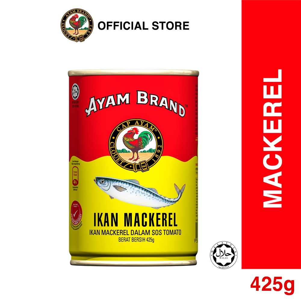 Ayam Brand Mackerel in Tomato Sauce 425g | Shopee Malaysia