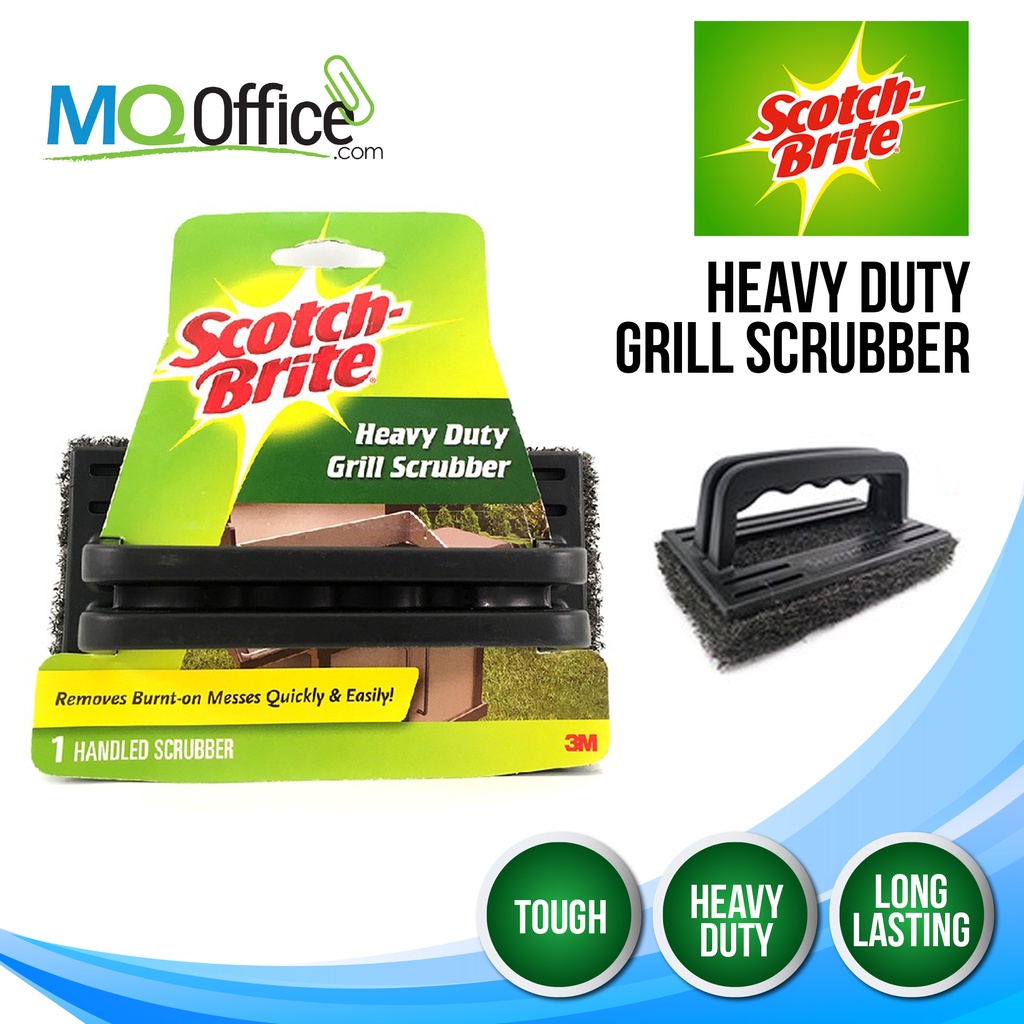 3M Scotch Brite 7721 Heavy Duty Grill Wok Scrubber Scrub Pad with ...