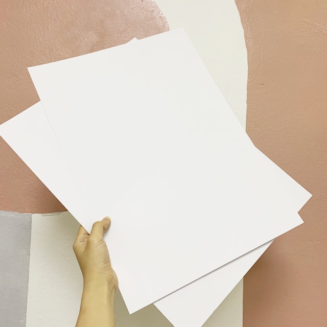 A3 A4 plain white paperboard for book cards | Shopee Malaysia