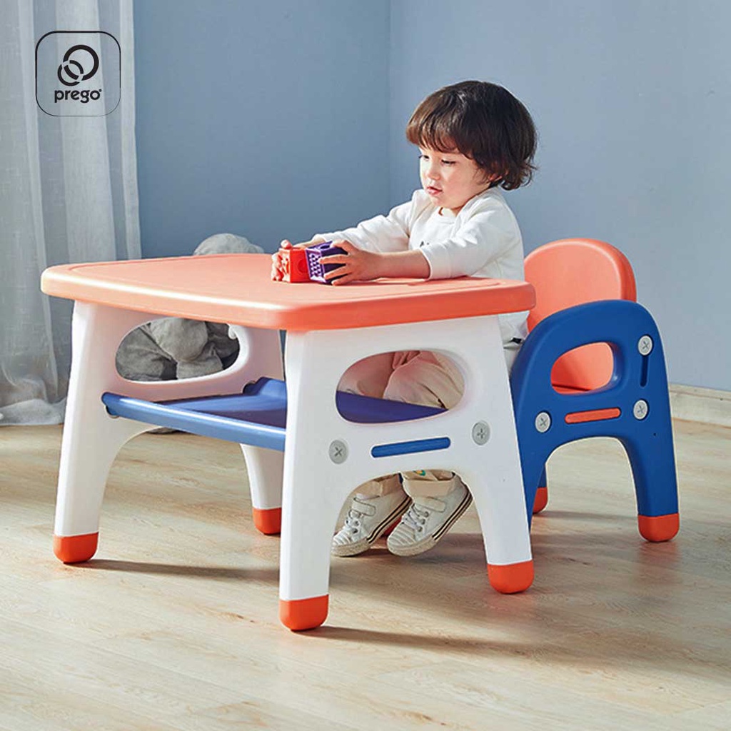 Prego Dino Kids Learning Table Chair Set For Study Arts Crafts Meal ...