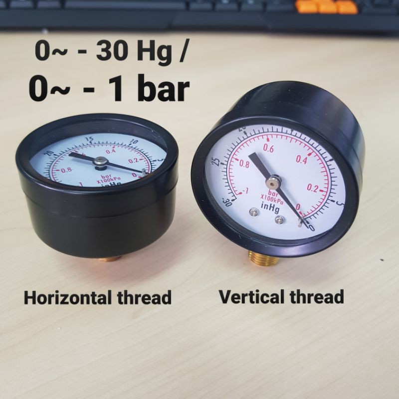 🔥Local Ready Stock 🔥 Vacuum Gauge Meter Vacuum Manometer Double Scale 0 ...