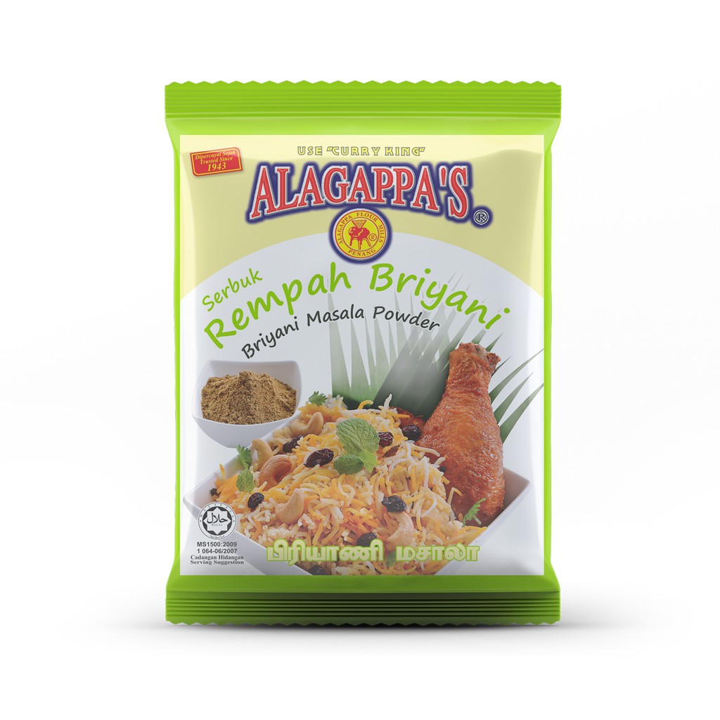Alagappa's Serbuk Rempah Biryani / Biryani Powder (100gm) | Shopee Malaysia