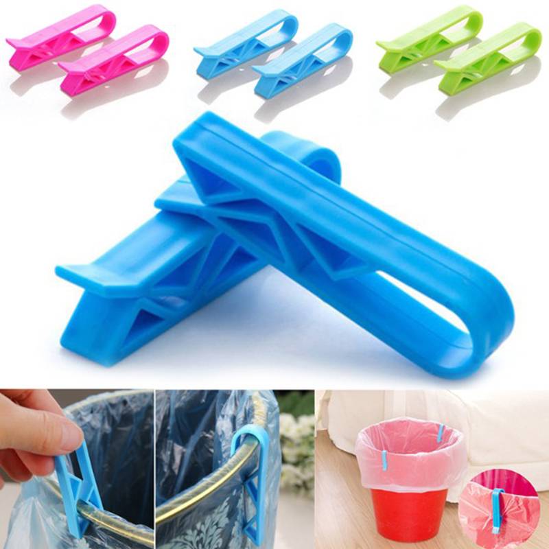2 Pcs Garbage Bag Fixing Clip Trash Bag Fixed Clip Garbage Bag Clamp ...