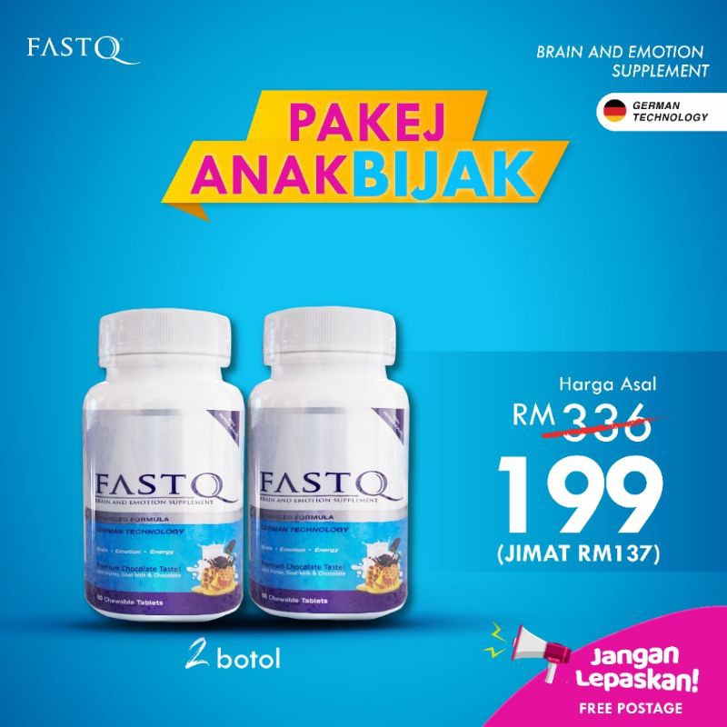 FAST Q BRAIN AND EMOTION SUPPLEMENTS | Shopee Malaysia