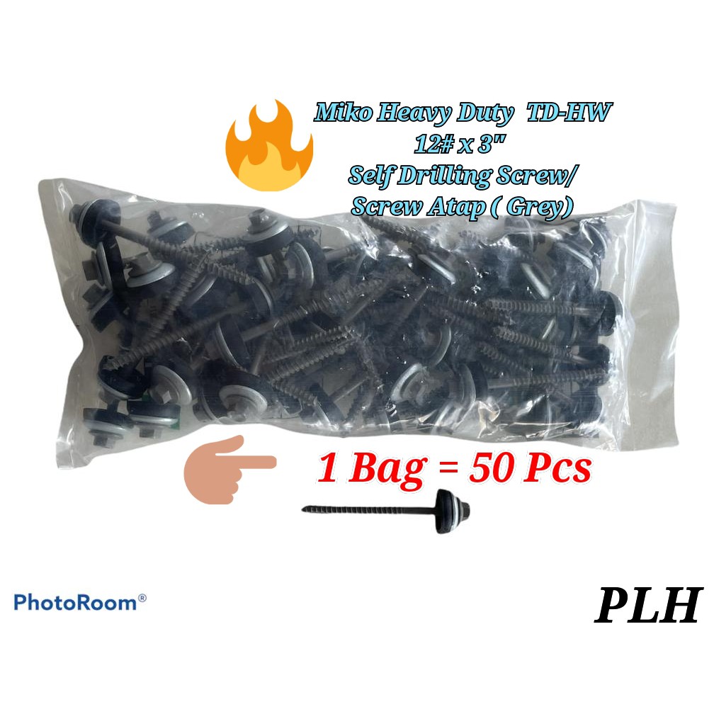 Miko New Heavy Duty Extra Strong TD-HW 12# X 3 " Self Drilling Screw ...