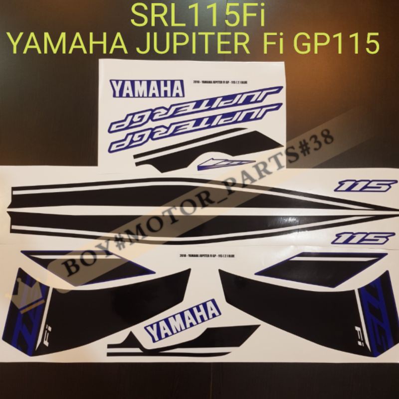 LAGENDA 115 SRL 115 ZR SRL115FI JUPITER GP 115 FI ( 2 ) BODY STICKER ...