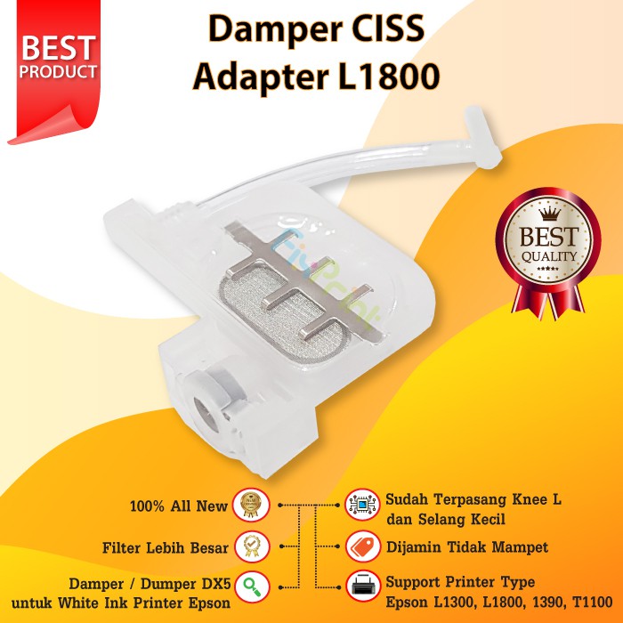 Damper Dumper CISS Printer Adapter DTF DTG Ecosolvent L1800 L1300 1390 ...