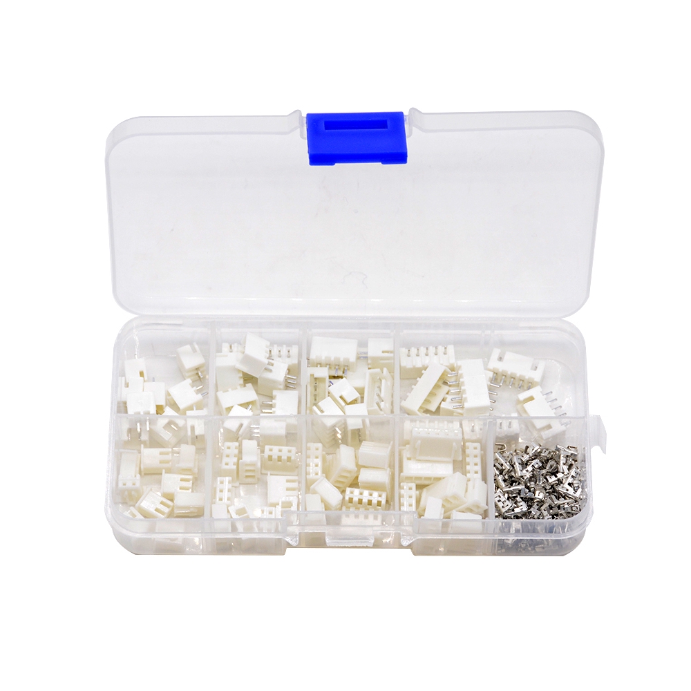 230pcs/box XH 2.54 2p 3p 4p 5pin 2.54mm Pitch Terminal Kit / Housing / Pin Header JST Connector ...