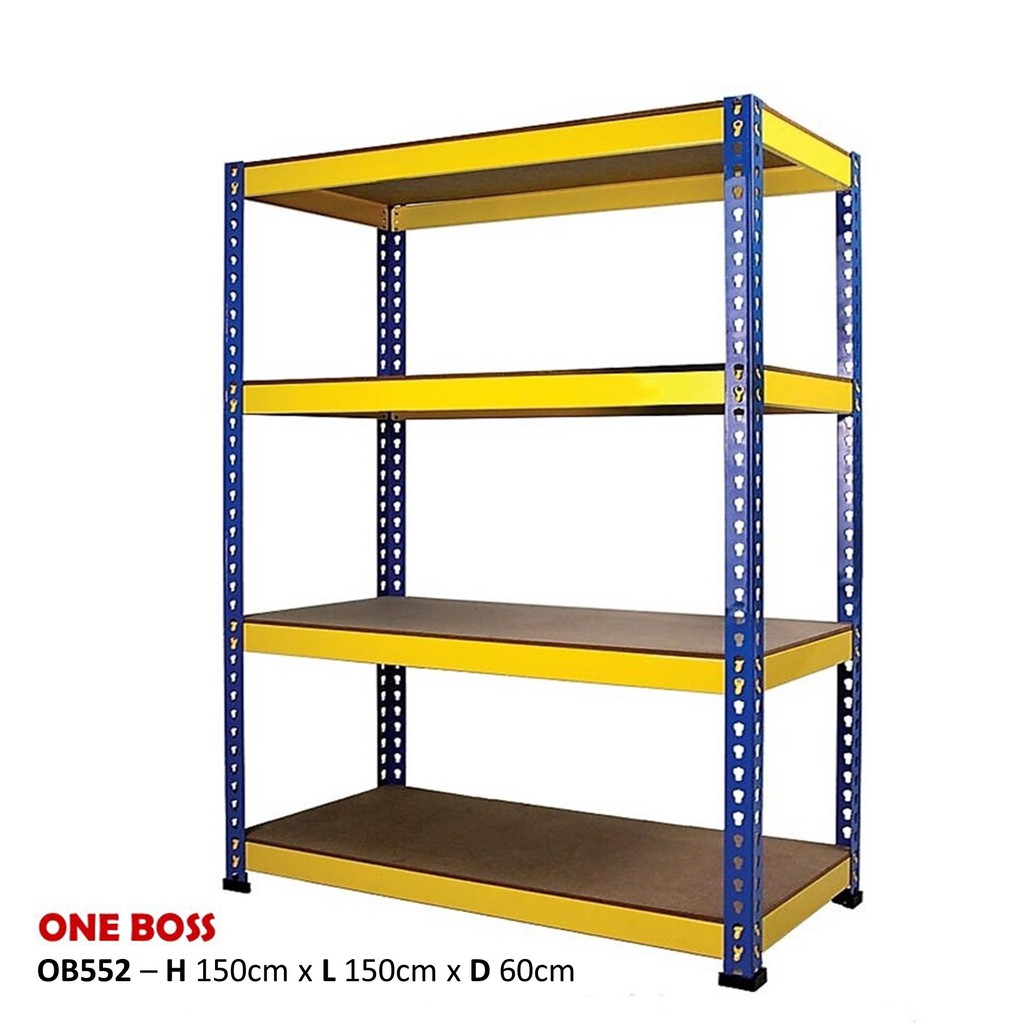 L150cm x D60cm ONE BOSS BOLTLESS RACKING HOME STORAGE WAREHOUSE STORE ...