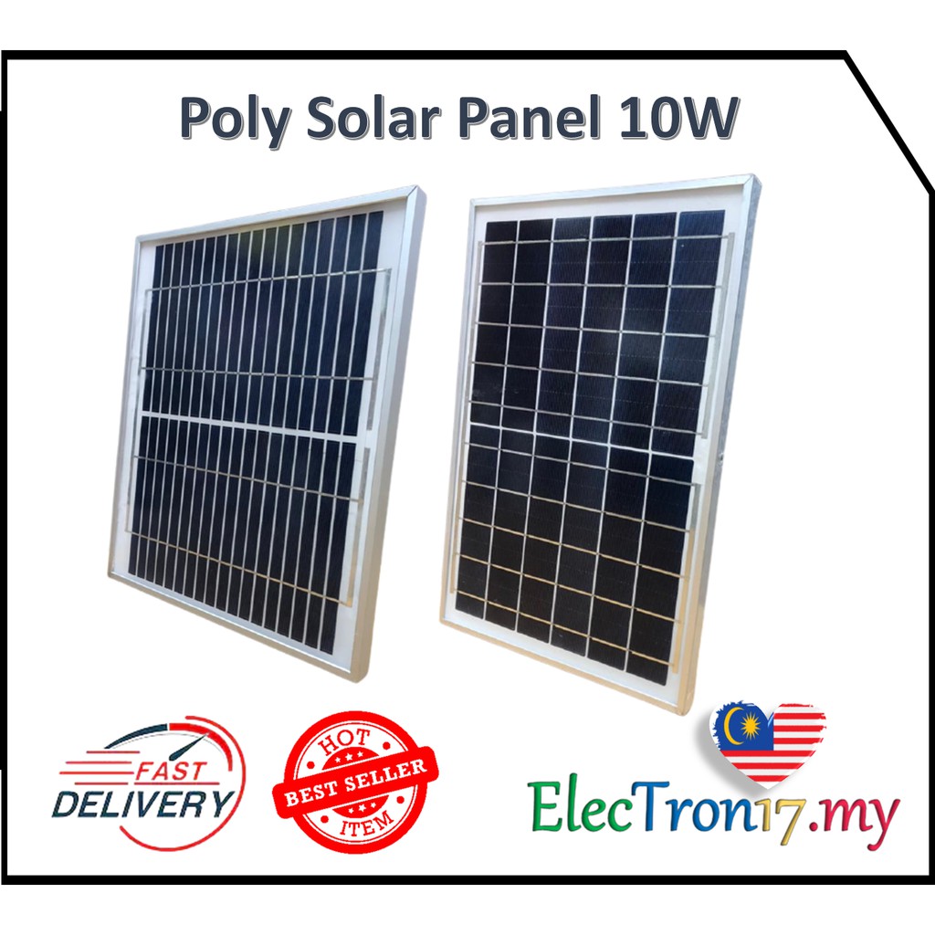 10w Poly Crystalline Cell Polycrystalline Silicon Solar Panel 10Watt 10 ...