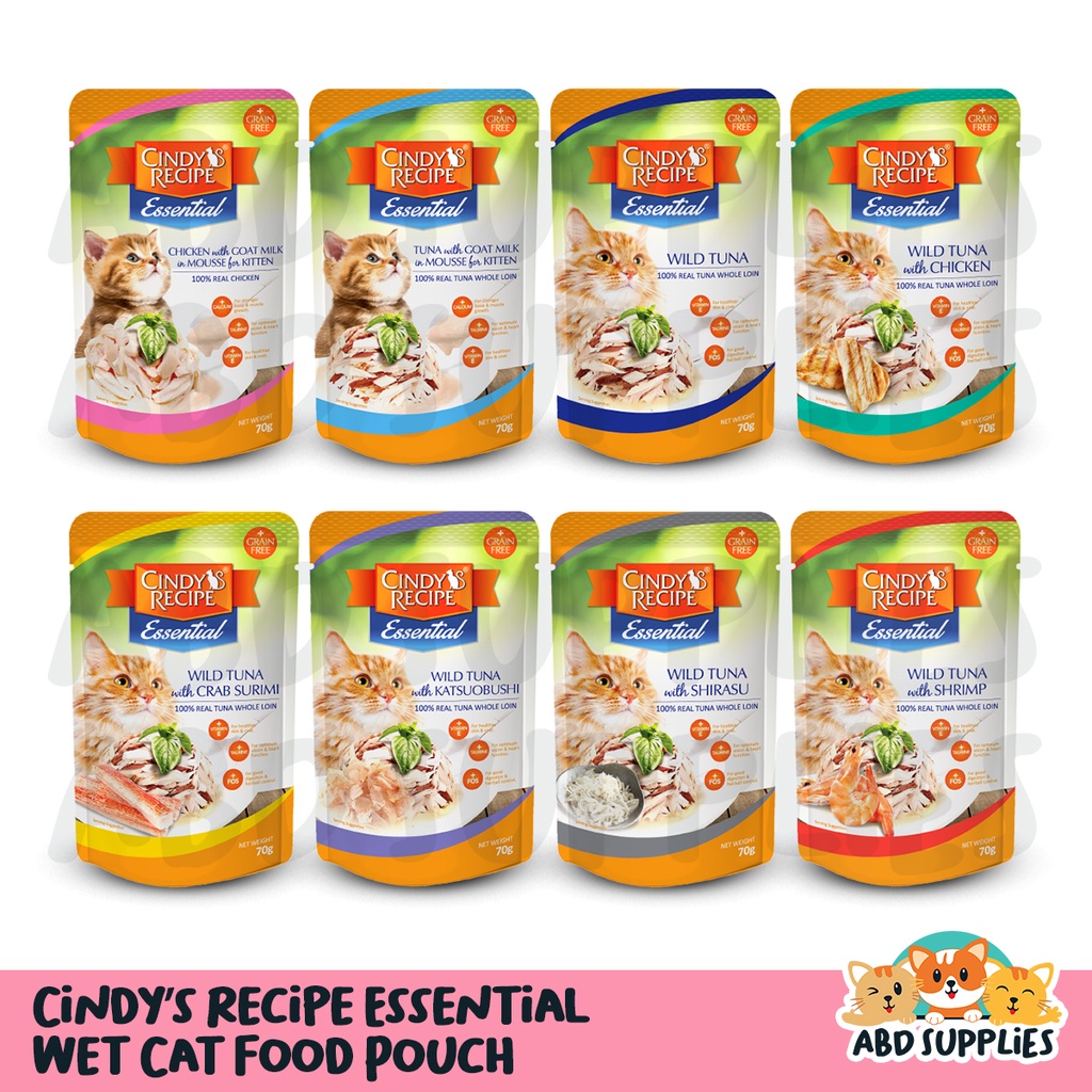 Cindy's Recipe Essential Wet Cat Food Pouch (70g) | Shopee Malaysia